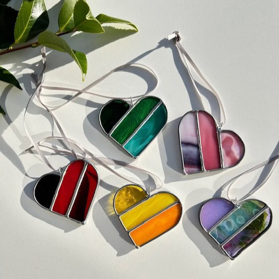Stained Glass: Heart Suncatcher Workshop - Tri Arts Project